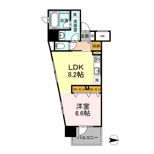 D-ROOM早稲田 | F-type：1LDK | 高級賃貸マンション