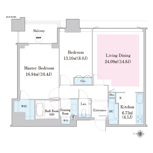 中野ステーションレジデンス | 2LDK：E-85Bタイプ | 高級賃貸タワーマンション