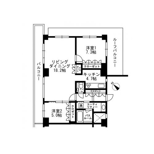 アーバンパーク代官山 | 2LDK：75.88㎡ | 高級賃貸マンション